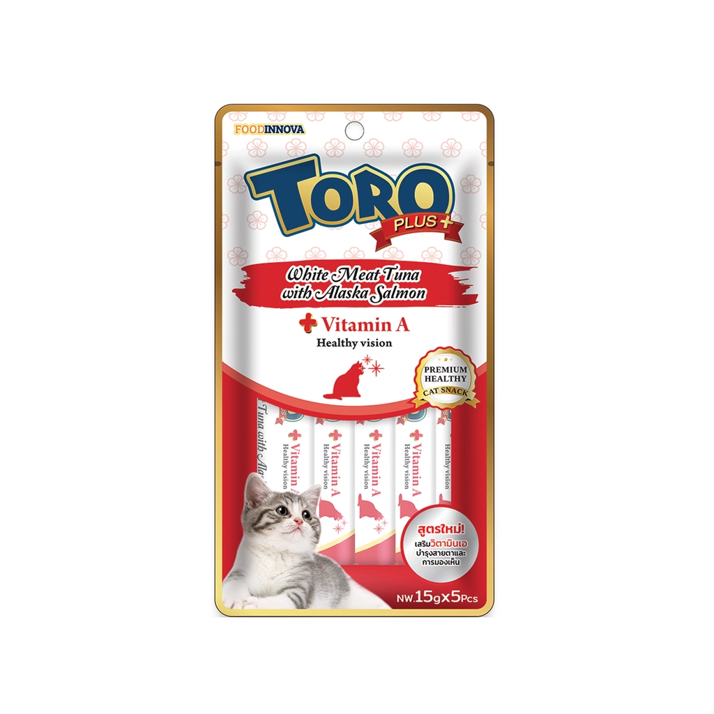 Toro Toro Plus White Meat Tuna With Alaska Salmon 15G. Pack 5