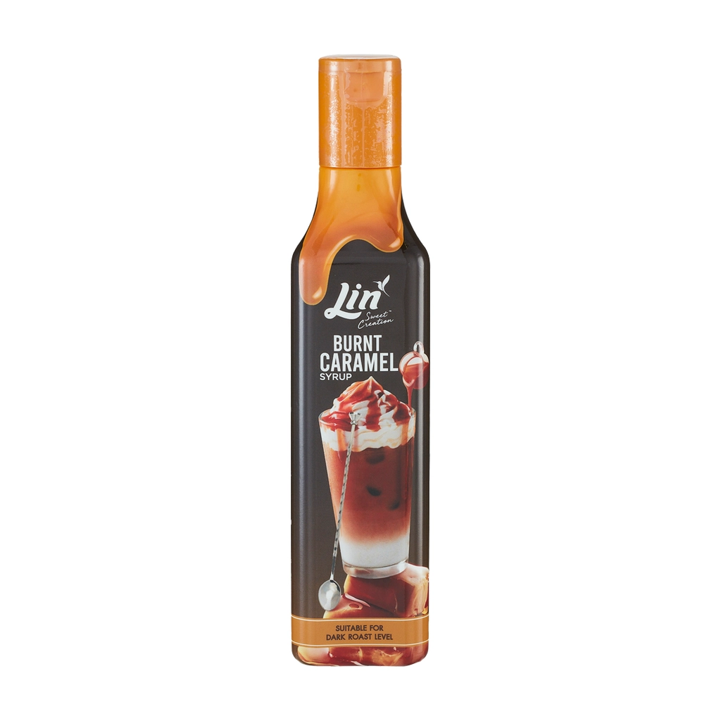 LIN BURNT CARAMEL SYRUP 300ML.