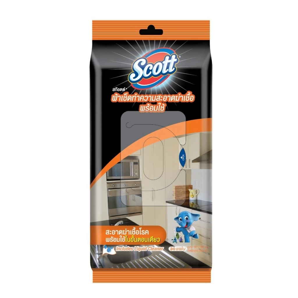Scott Wipes Cleaner 30PCS.