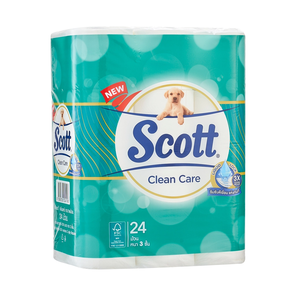 Scott Clean Care Toilet Tissue 3Ply 24Rolls