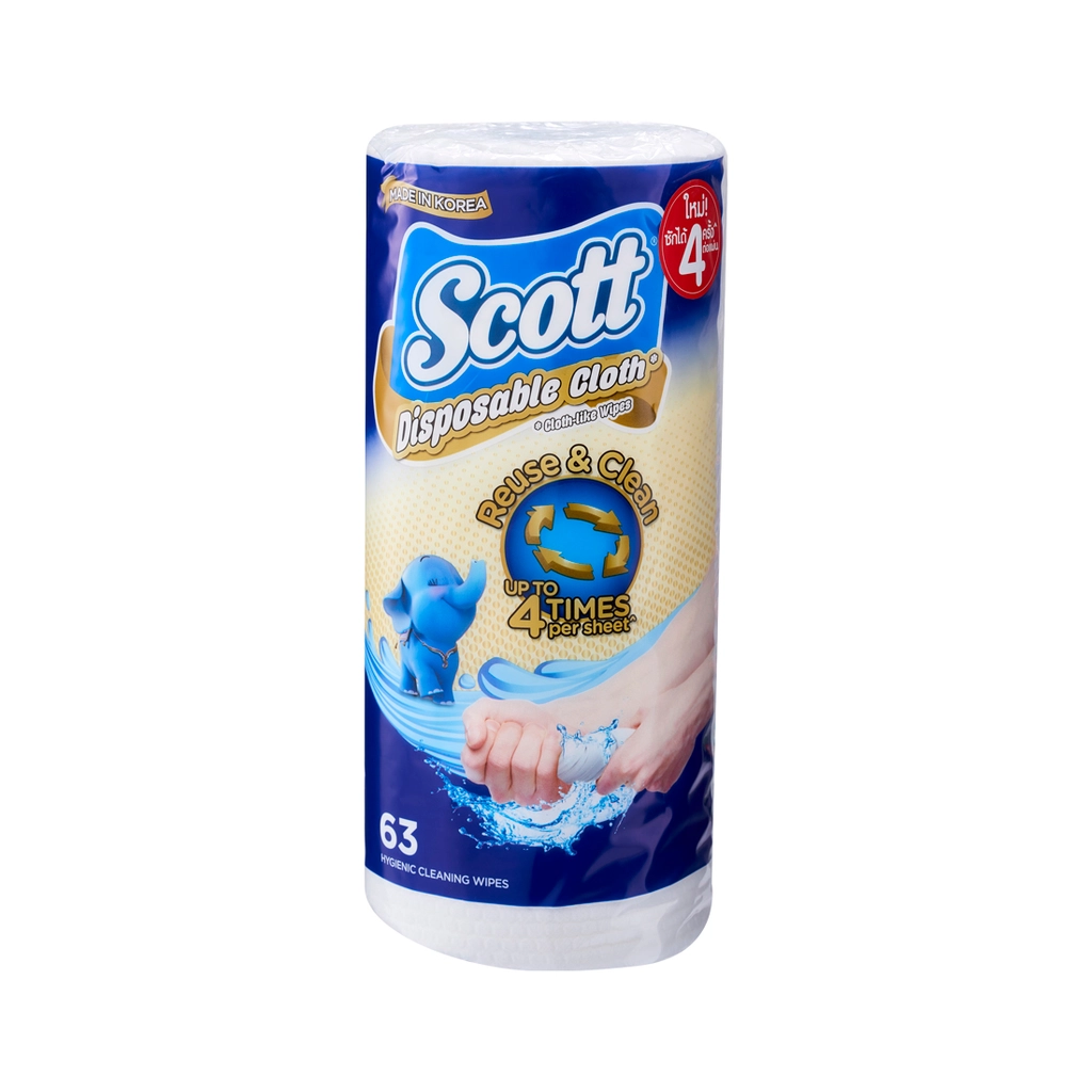 Scott Disposable Cloth-like Wipe 63sheets 1Rolls