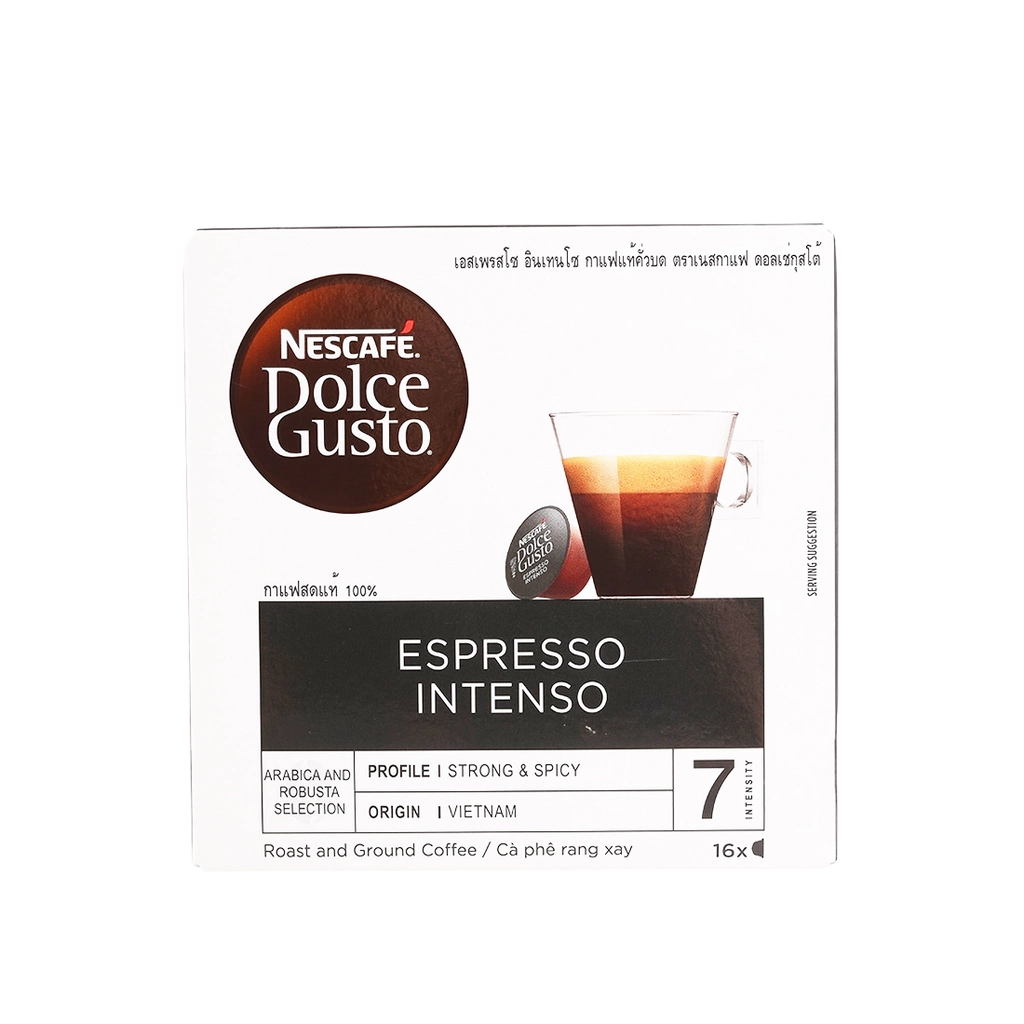 Nescafe Dolce Gusto Roast and Ground Coffee Espresso Intenso, 16 ...