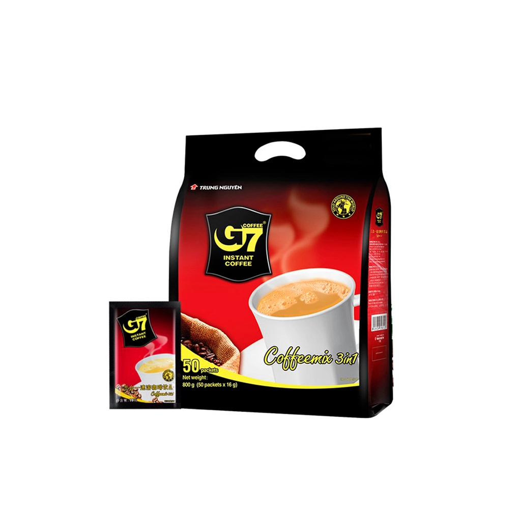 G7 Coffee Instant Coffee 3in1, 16G. Pack 50 sachets