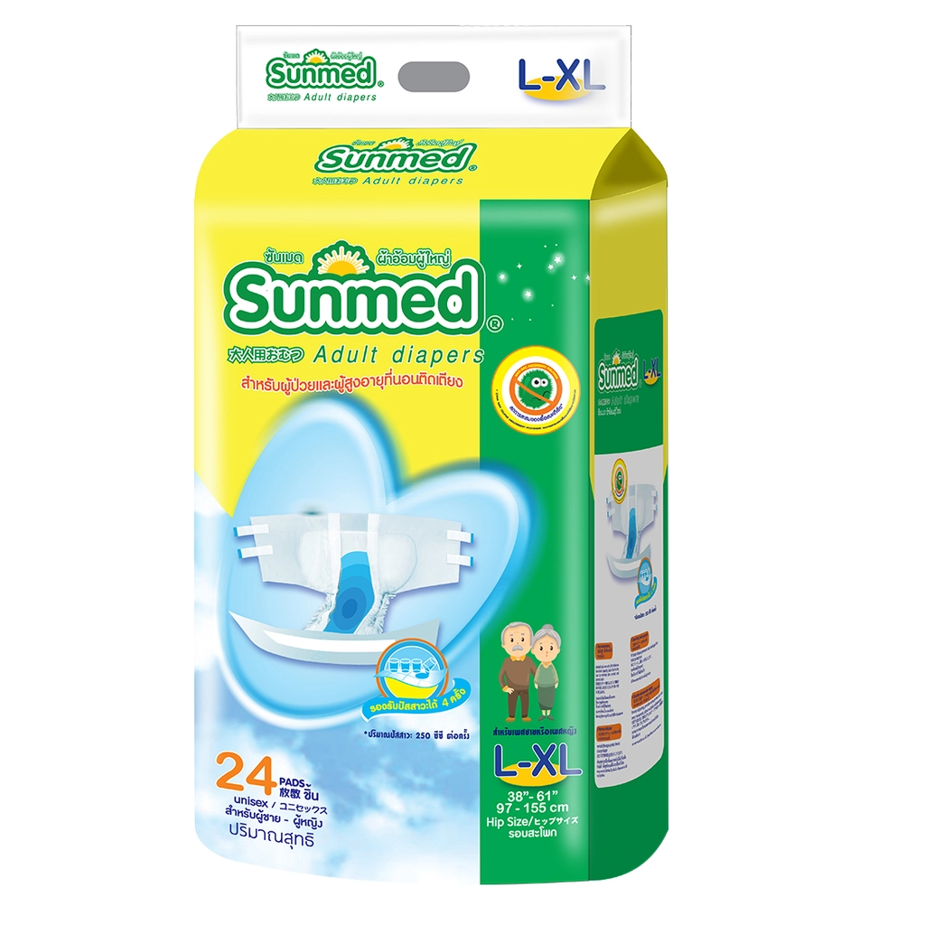 Sunmed Adult Diaper Size L 24PCS.