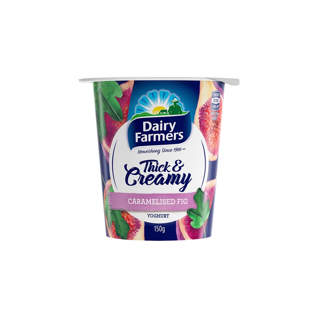 Dairy Farmers Caramel Fig Yoghurt 150G.
