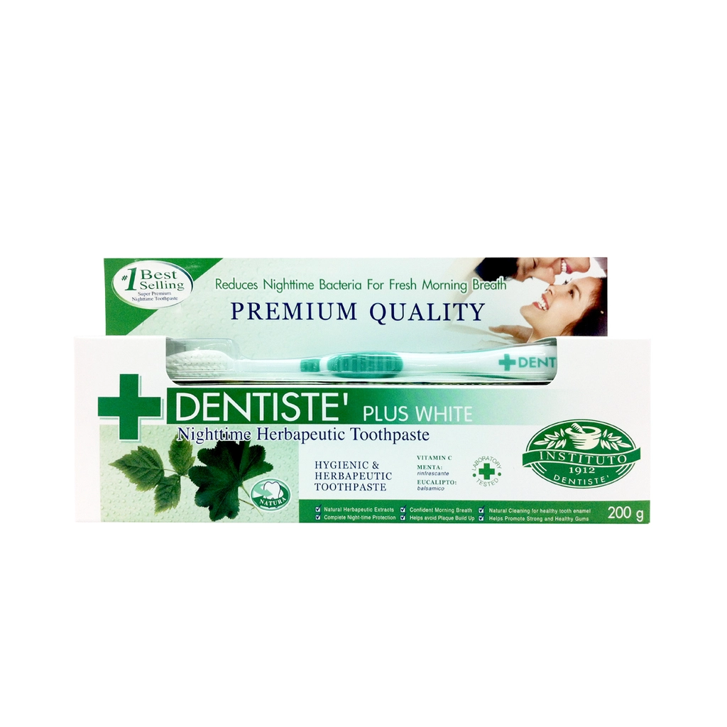 Dentiste Plus White Tube Toothpaste & Toothbrush 200G.