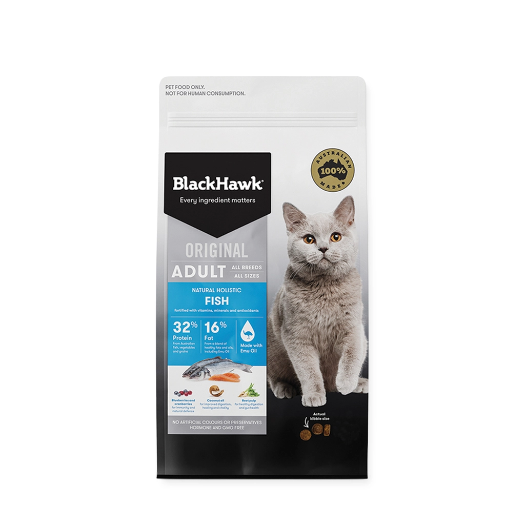 BlackHawk Original Holistic Adult Cat Food Fish 1.5KG.