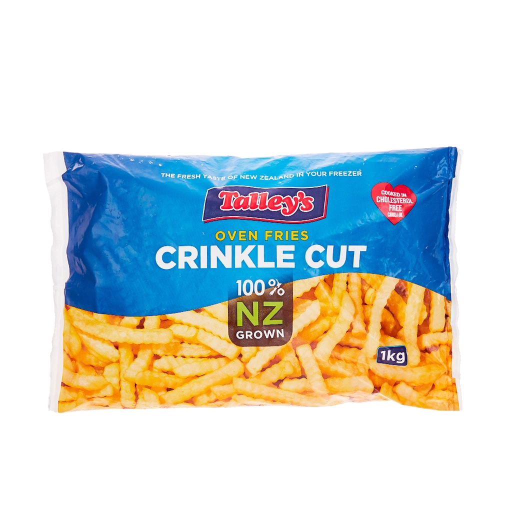 Talley's Crinkle Cut Oven Fries 1KG.