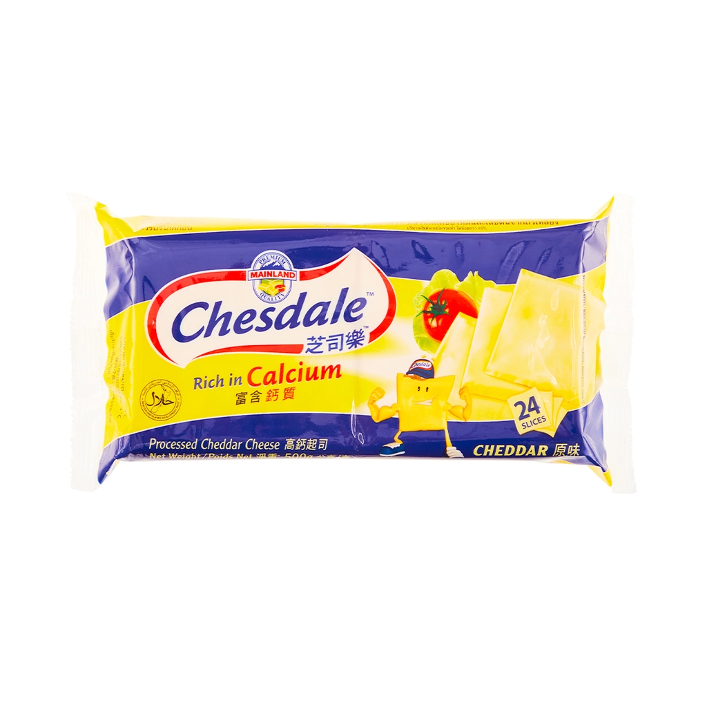Chesdale Sliced Cheddar Cheese 500G.