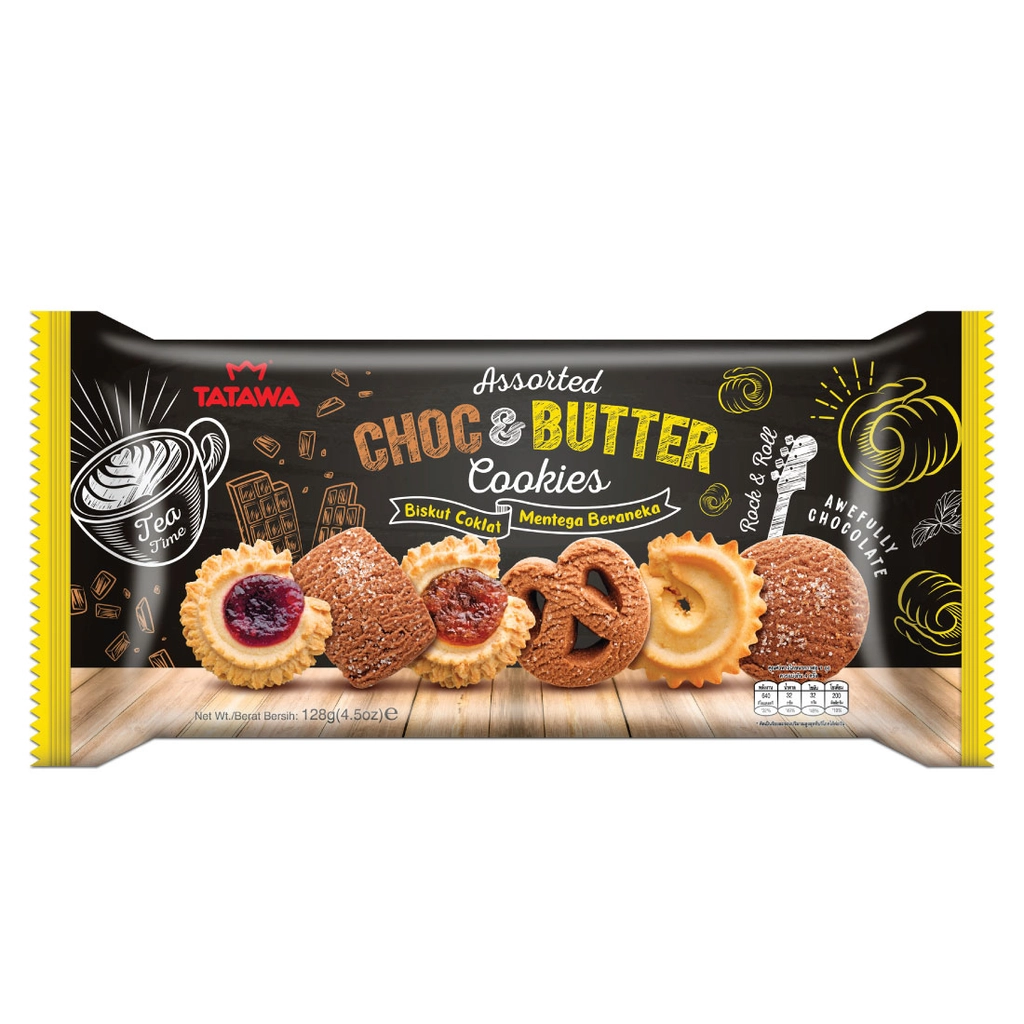 Tatawa Choc&Butter Cookies 128G.