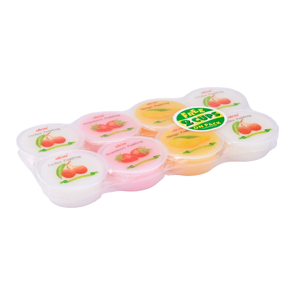 Okio Pudding Assorted Mix 80G. Pack 6