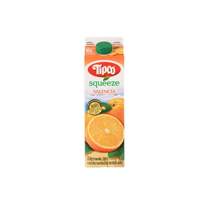 Tipco Squeeze Pasteurized Valencia Orange Juice 1000ML.